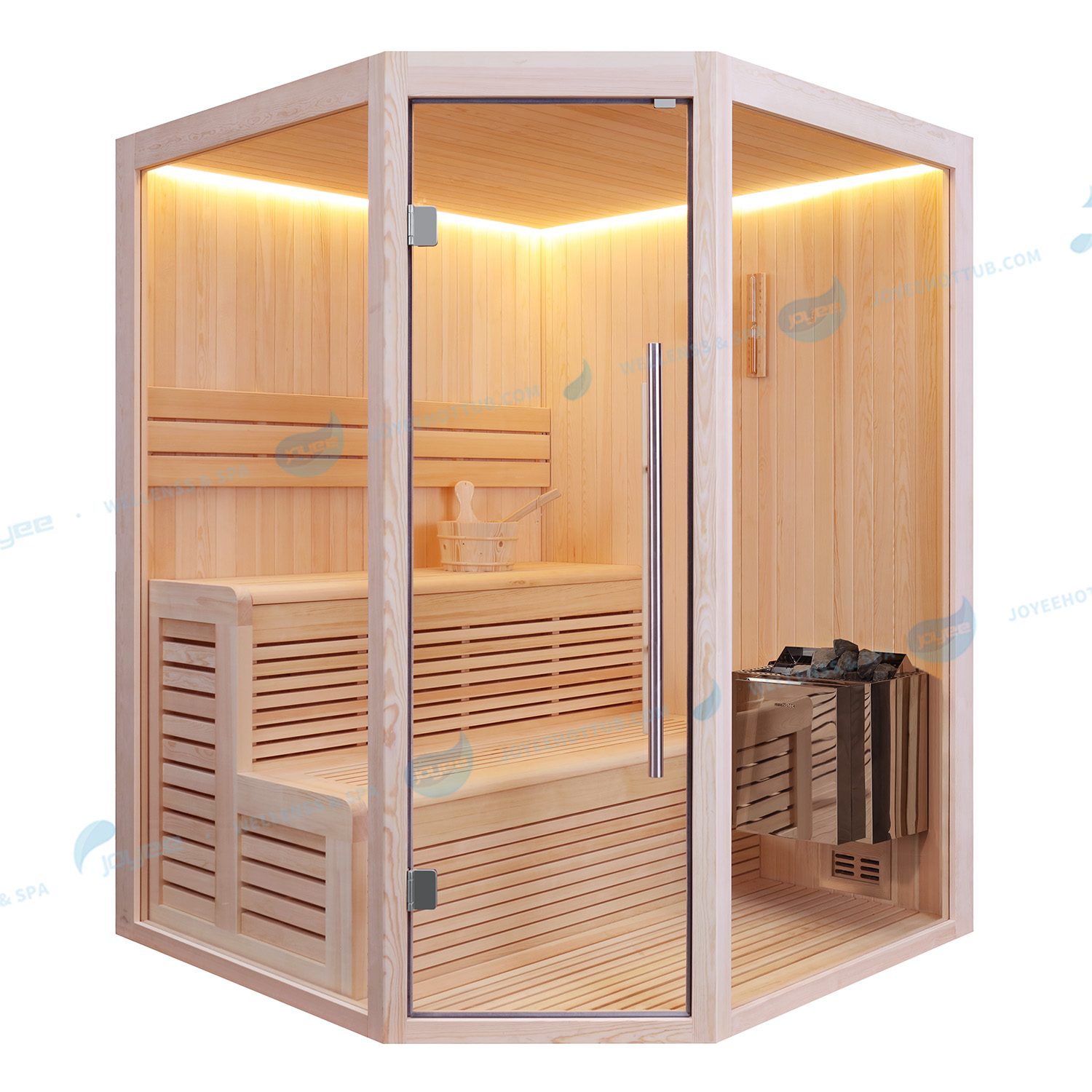 Indoor Use Sauna Hemlock Wood Steam Room | JOYEE - Buy sauna, Steam ...