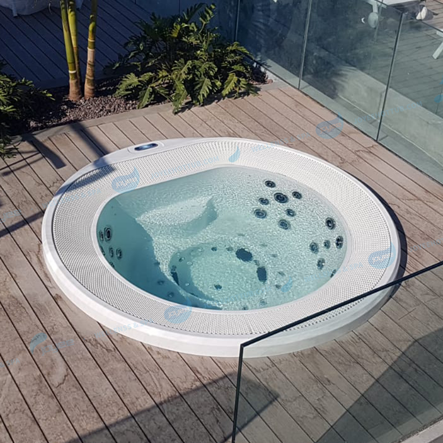 China Round Circular Drop in Spa | Tub Garden Hot Tub - JOYEE from ...