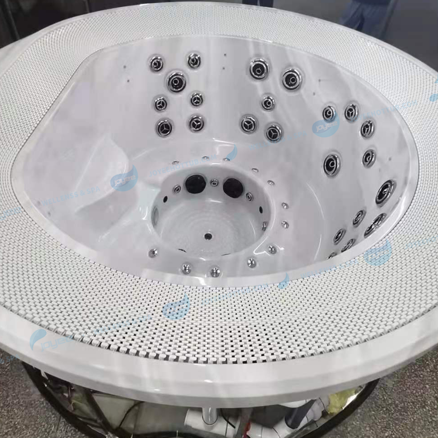 China Round Circular Drop in Spa | Tub Garden Hot Tub - JOYEE from ...